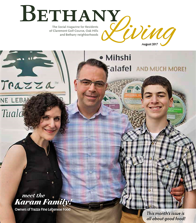 Bethany Living August 2017: Meet the Karam Family - Trazza Foods